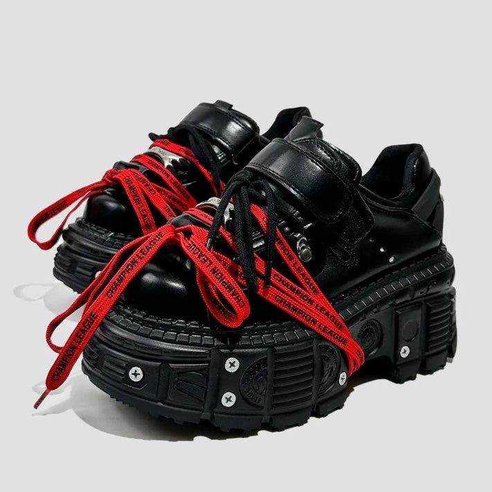 Custom Dark Metal Punk Shoes / v1114 – EU4RIA